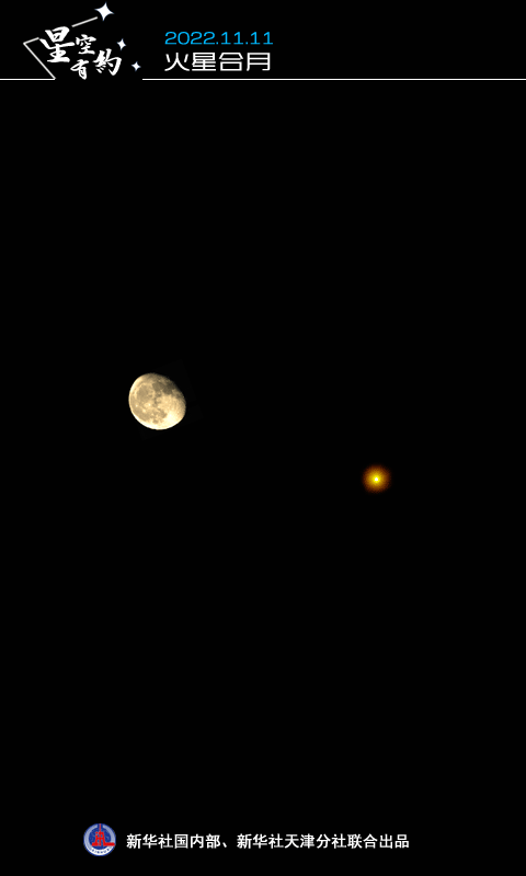 星空有約丨就在今晚！一次賞心悅目的火星合月將亮相天宇